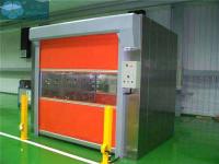 China Double Telecontroller 4000mm Width PVC Roller Shutter Doors for sale