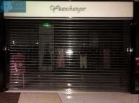 China 4000mm Width 2.2mm PC Panel Aluminum Clear Roller Shutters for sale