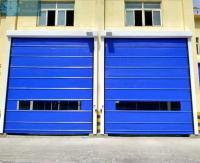 China 220V 0.8m/S Roller Shutter Doors With Transparent Window for sale