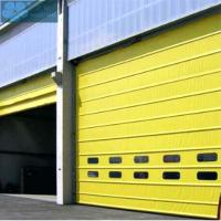 China 220V 0.8m/S Roller Shutter Doors With Transparent Window for sale