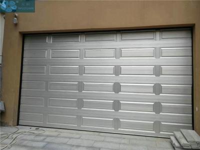 China 435mm PU Foam Insulated Remote Control Sectional Overhead Garage Door for sale