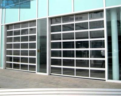 Cina Porta di vetro sopraelevata sezionale elettrica del garage del pannello di piegatura 5mm in vendita