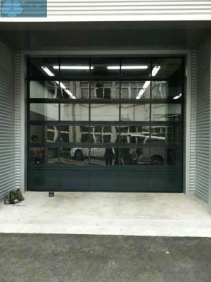 Cina Porte sezionali commerciali di vetro del garage del PC trasparente in vendita