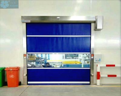 Cina Rotolo industriale di alta velocità di sicurezza sulla porta veloce piegante rapida di plastica automatica dell'otturatore del rullo della porta del PVC in vendita