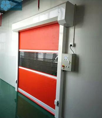Cina Rotolo di rotolamento del rullo sulla porta ad alta velocità di tirata dell'otturatore del cavo di azione della porta rapida industriale del PVC in vendita