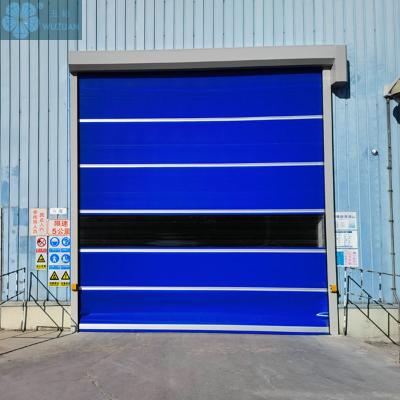 Cina L'otturatore di alluminio automatico di rotolamento veloce della porta del rullo del fornitore ha azionato la porta ad alta velocità del PVC in vendita