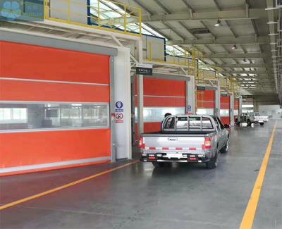 Cina L'otturatore di alluminio automatico di rotolamento veloce della porta del rullo del fornitore ha azionato la porta ad alta velocità del PVC in vendita