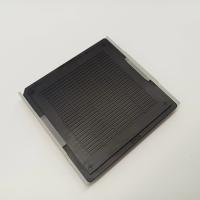China ESD Black 4 Inch Waffle Pack Tray 130 Cavities for Micro IC Chip Packaging for sale