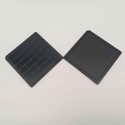 China Professional Design Clean Anti Static Waffle Box Chip Tray PC Material for sale