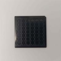 China Black ESD Plastic Stackable Waffle Pack Chip Tray Ultra Clean for sale