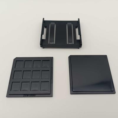 China Standard Square Matrix Waffle Pack Chip Tray Match Lid Clip Environmentally Friendly for sale