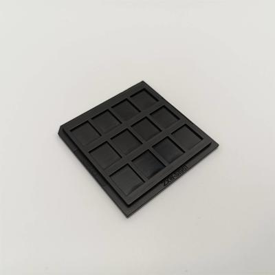 China Standard Square Matrix Waffle Pack Chip Tray Match Lid Clip Environmentally Friendly for sale