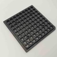 China ABS Loading Filter Chip Tray 101.6×101.6×7.9mm with 0.3mm Flatness for Semiconductor Packaging for sale