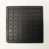 China Black PC 2 Inch Waffle Pack Chip Tray 7x8 56PCS Matrix for IC Protection for sale
