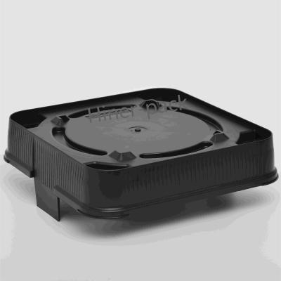 China 8 Inch Wafer Shipping Box Black Wafer Stack Boxes Antistatic Horizontal for semiconductor chip for sale