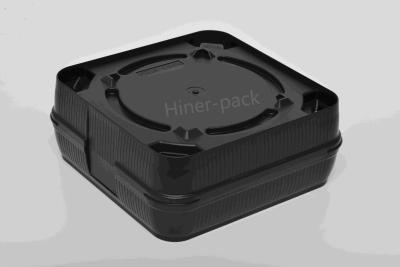 China 8 Inch Wafer Shipping Box Black Wafer Stack Boxes Antistatic Horizontal for semiconductor chip for sale