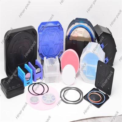 China 8 Inch Wafer Shipping Box Black Wafer Stack Boxes Antistatic Horizontal for semiconductor chip for sale