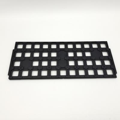 China Custom Black High Temperature Jedec Trays For IC Packaging In PPE Raw Material for sale
