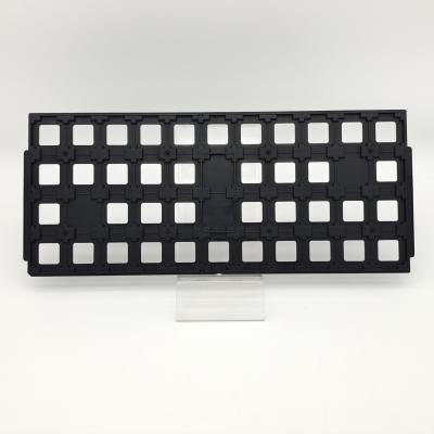 China Custom Black High Temperature Jedec Trays For IC Packaging In PPE Raw Material for sale