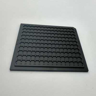 China Durable Chamfer IC Chip Tray Anti-Static And High-Density Waffle Pack Used In Semiconductor Industry for sale