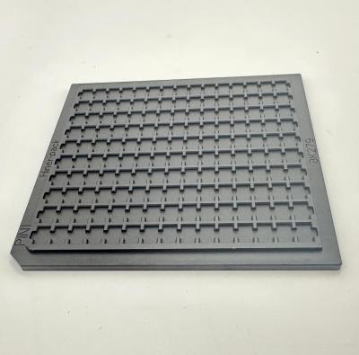 China Durable Chamfer IC Chip Tray Anti-Static And High-Density Waffle Pack Used In Semiconductor Industry for sale