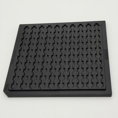 China Square Chamfer Design IC Chip Tray Integrated Circuit Waffle Pack Capacity 100 PCS for sale