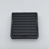 China ESD Protection 2 Inch Chip Tray 80 Cells ABS Waffle Pack for Microelectronics for sale