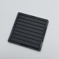 China ESD Protection 2 Inch Chip Tray 80 Cells ABS Waffle Pack for Microelectronics for sale