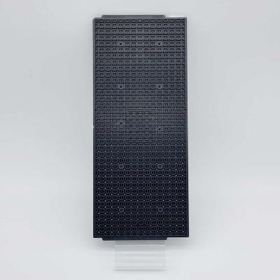 China Warpage Less Than 0.76mm Black Electronic Components IC Chips Trays For Consistent Performance for sale