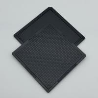 China 4 Inch Black ABS Waffle Pack IC Chip Tray 550 Pockets Storage Protection for sale