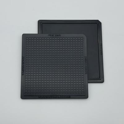 중국 4인치 블랙 ABS 와플 팩 사각형 IC 칩 트레이 (보관 및 보호 기능 포함) 판매용