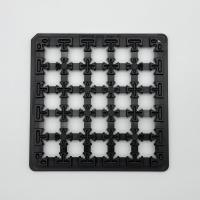 China Custom ESD IC Chip Tray 129.98x129.98mm Waffle Pack for Electronic Component Packaging for sale