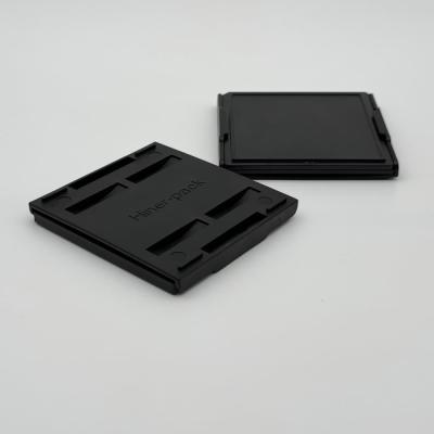 China 4 Inch ESD Waffle Pack Clip Black PP Material for sale