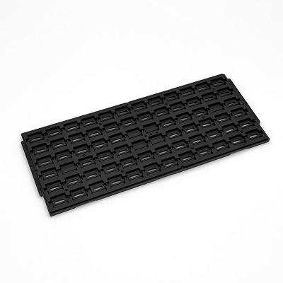 China Black PPE Moisture-Proof Antistatic JEDEC Tray For High Precision IC Storage for sale