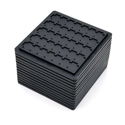 China Cavity Size of 6.71*3.90*0.66 Black Bare Die Tray for Performance for sale