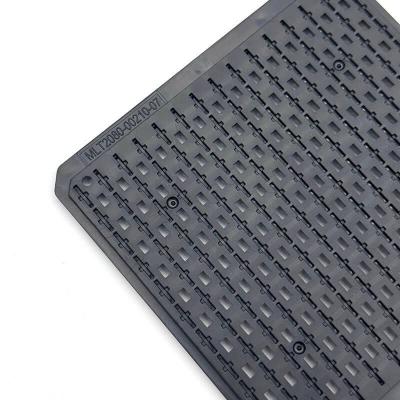 China High Temperature ESD Safe 4 Inch Waffle Pack Tray With Optimized Pockets and Less Than 0.3mm Warpage for sale