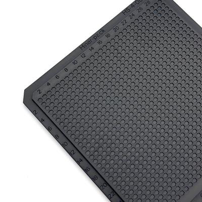 China Durable Carbon Reinforced Waffle Pack Tray with Flatness Less Than 0.3mm for Temperature 80°C~120°C for sale