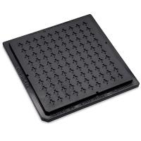 China Custom Geometry High Precision Waffle Pack Chip Trays 2 Inch 4 Inch for Non Standard Component Protection for sale