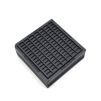 China Hiner-pack 2x2 Inch Waffle Pack Chip Trays 98 Cavities ESD Safe Stackable with Cover and Clip System for sale