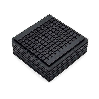 China Permanent ESD Safe Conductive ABS Waffle Pack Chip Trays For Microchip Storage And Transport for sale