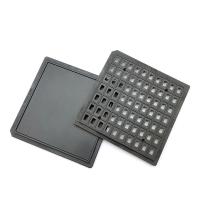 China ABS Waffle Pack Chip Trays HN21014-2 - 101.57mm Size with 49 Cavities for Small Components for sale