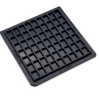China Cleanroom Grade Waffle Pack Chip Trays 63 PCS IC Handling Contamination Control for sale