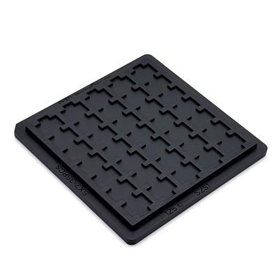 China Anti-Static High Temperature Cross-Slot Waffle Pack Trays for Semiconductor IC Chips for sale