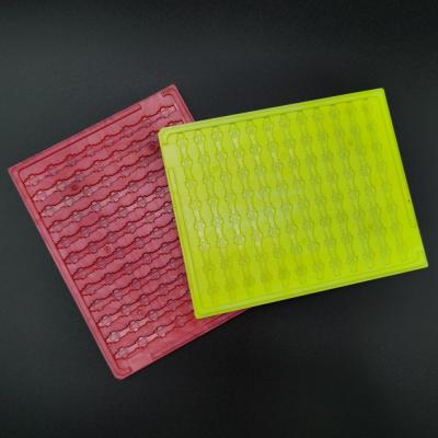 China Permanent ESD Transfer Static Colorful Tray 0.4mm Flatness Storing Optical Filters for sale