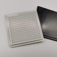 China ESD ABS Waffle Pack Chip Tray 250PCS 2x2 Inch Regular Cavities for IC Components for sale