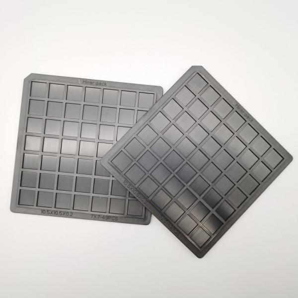 ABS Standard Waffle Pack Chip Trays Resistenza alle alte temperature per piccoli componenti
