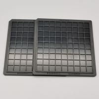 China 4 Inch MPPO Matte Surface Waffle Pack Chip Trays - 101.57×101.57×3mm with 81 Cavities for Bare-Die Packaging for sale