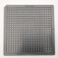 China ROHS Black PC Waffle Pack Chip Trays 2-inch and 4-inch with 0.2mm Flatness for Electronic Die Protection for sale
