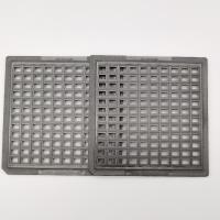 China ABS ESD Waffle Pack Chip Trays 101.57×101.57×3mm for IC Components with 120 Cavity Matrix for sale