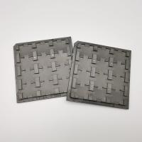 China Black Plastic Waffle Pack Tray ESD 12PCS High Temperature 120-220°C 21.8x20.8mm for sale